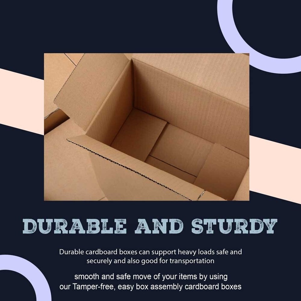 Single Wall Cardboard Postage Shipping Postal Parcel Packing Boxes ...
