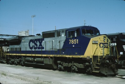 CSX GE C40-8W Kodachrome Original Kodak Slide | eBay