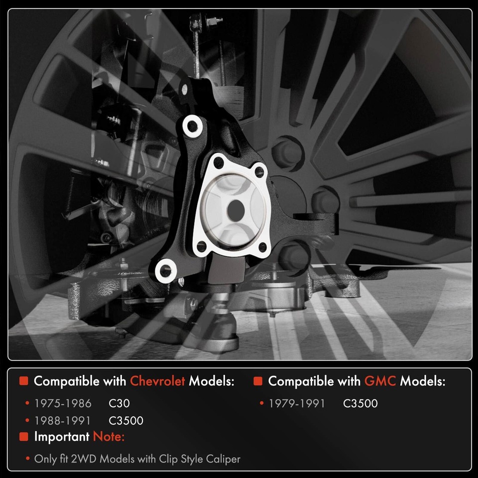 1988-1991 Chevy C30 C3500 3" Front Drop Lowering Spindles | GMC C3500 ...