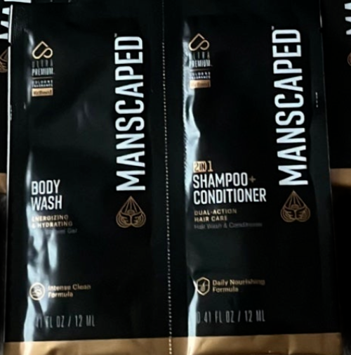 2 Pack MANSCAPED Shampoo And Conditioner Samples | eBay