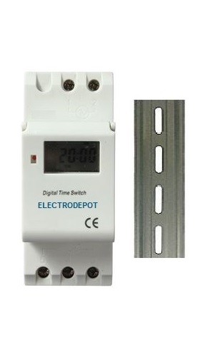 120V Time Relay Switch Programmable 7 Day 24Hr timer 16 Shedules ...