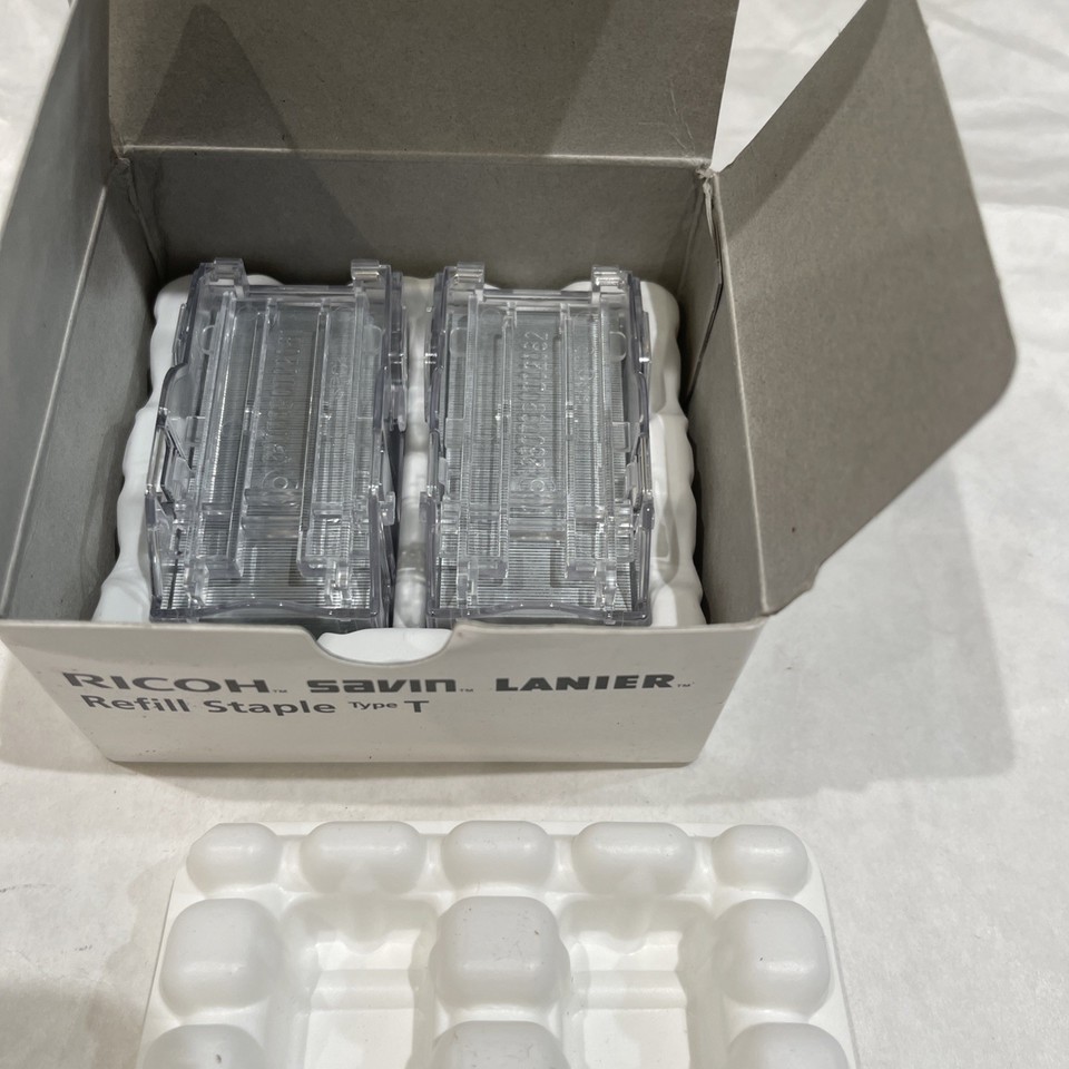 Genuine Ricoh Savin Lanier, Refill Staple Type T, 415010, 2 Cartridges ...
