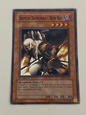 Yugioh - Armed Samurai - Ben Kei - 1st Edition LP - FET - Plus Free ...