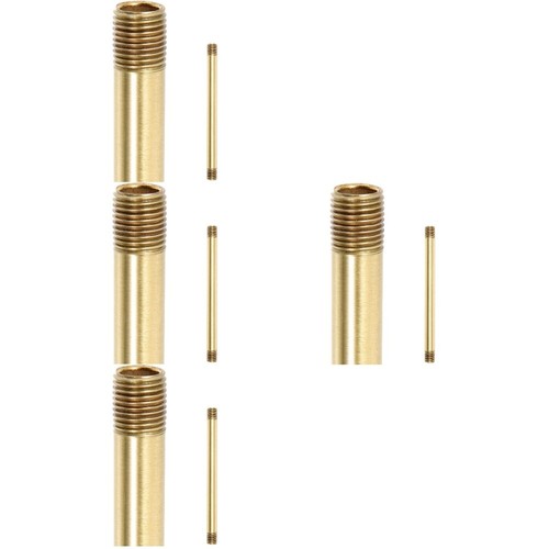 4pcs Straight Lamp Stem Lamp Rod Hardware DIY Light Fixture Part ...