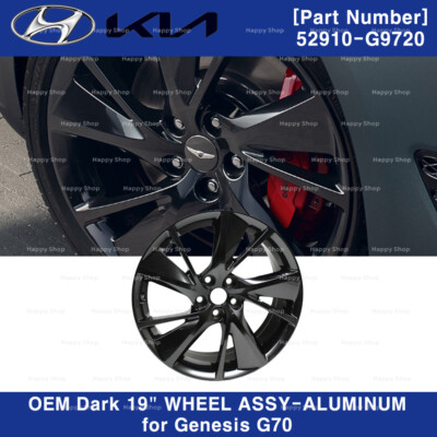 52910G9720 OEM Front 19" WHEEL ASSY-ALUMINUM 1EA for Hyundai Genesis ...