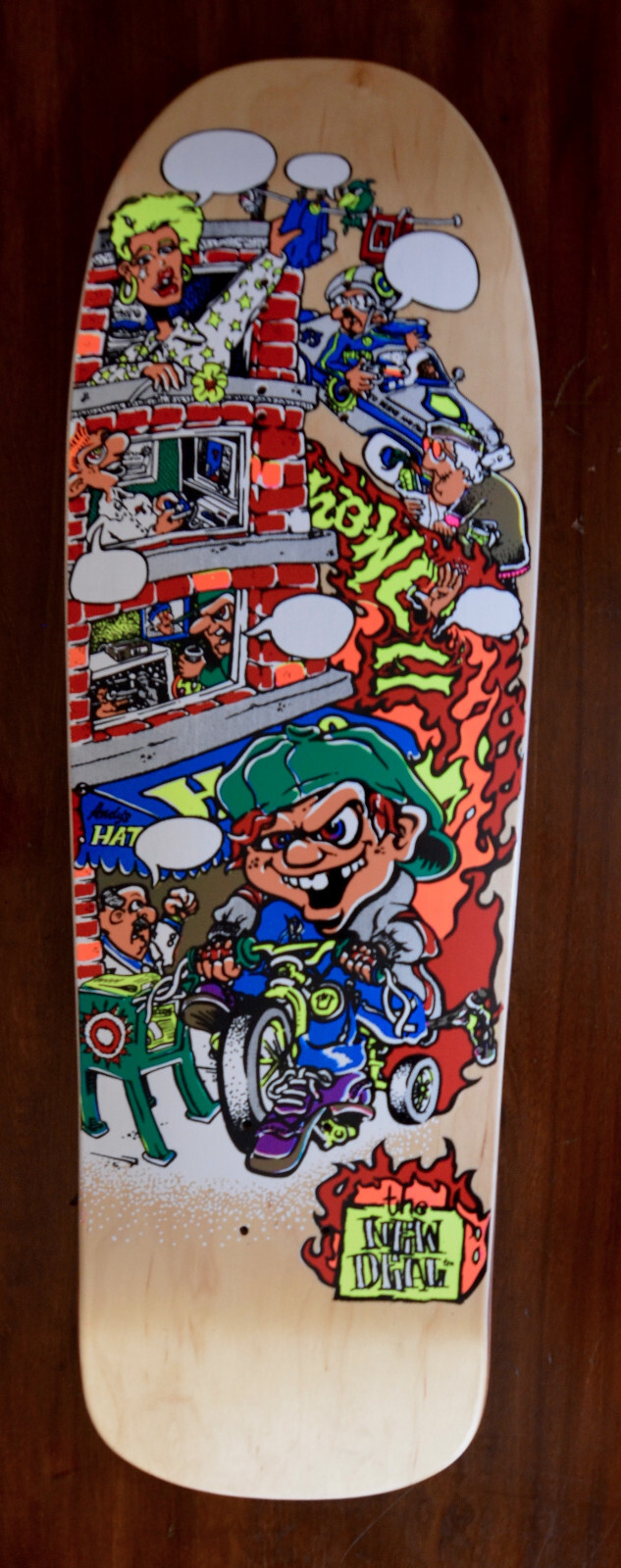 NEW DEAL SKATEBOARD DECK TRICYCLE KID ANDY HOWELL SCHMITT STIX 411 ...