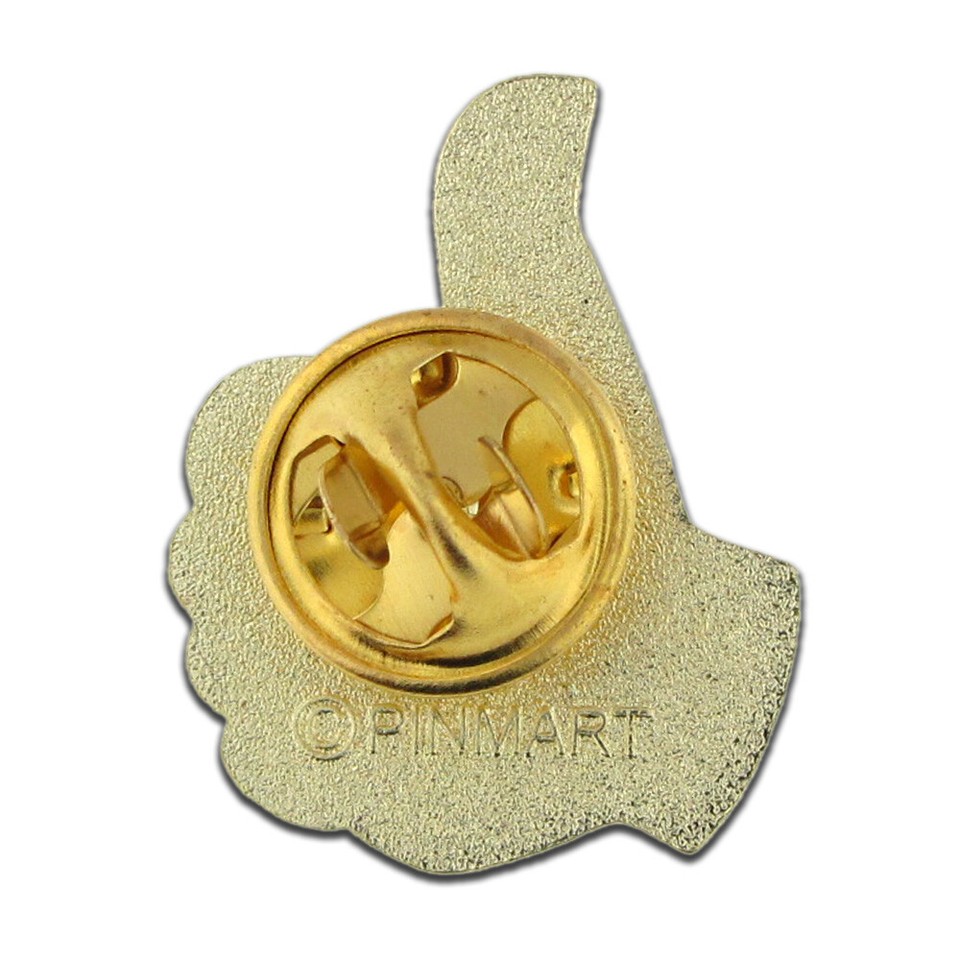 PinMart's Gold Plated Thumbs Up Job Well Done Good Work Lapel Pin | eBay