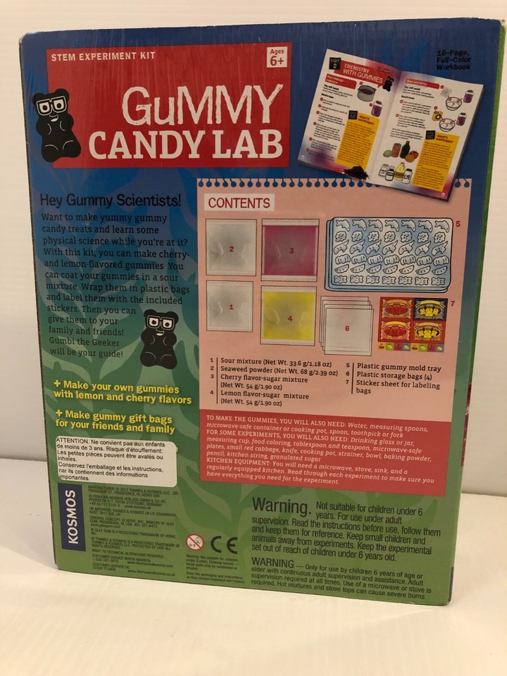 Gummy Candy Lab Stem Experiment Kit - Thames and Kosmos | eBay