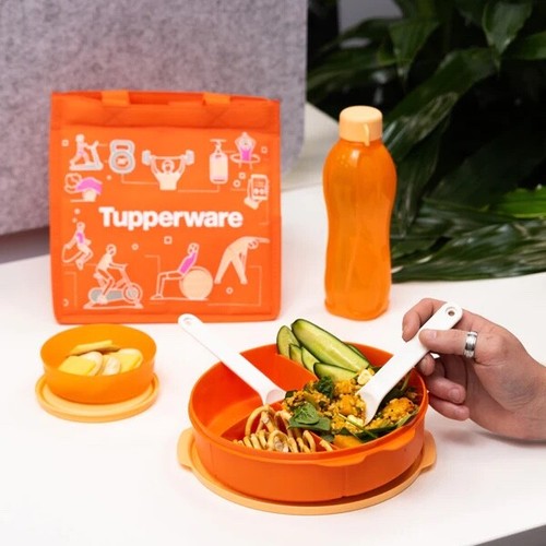 Tupperware Fit To Go Orange Set Brand New | eBay