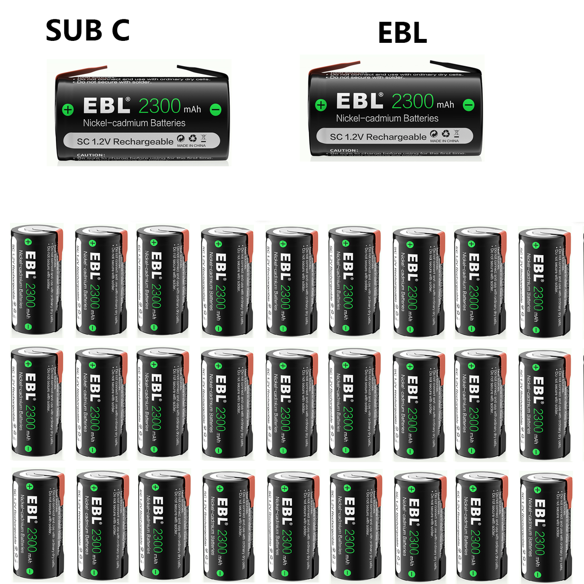 Rechargeable Nicad Cells