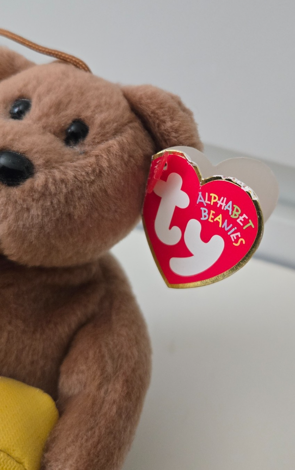 TY Alphabet Beanies Bear Letter L Retired Letters | eBay