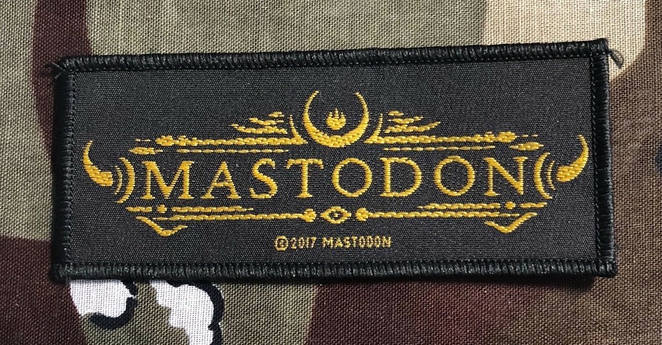 Mastodon Logo Woven Patch M068P | eBay