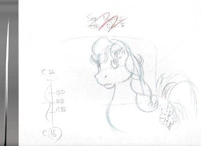 MY LITTLE PONY Cartoon Animation Production Pencil Drawing MLP C12/16 ...