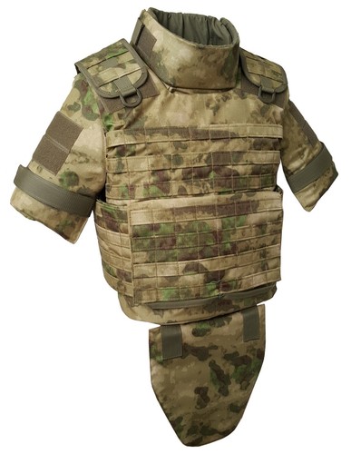 Full Body Armor Vest L ATACS-FG Plate Carrier MOLLE with IIIA inserts ...