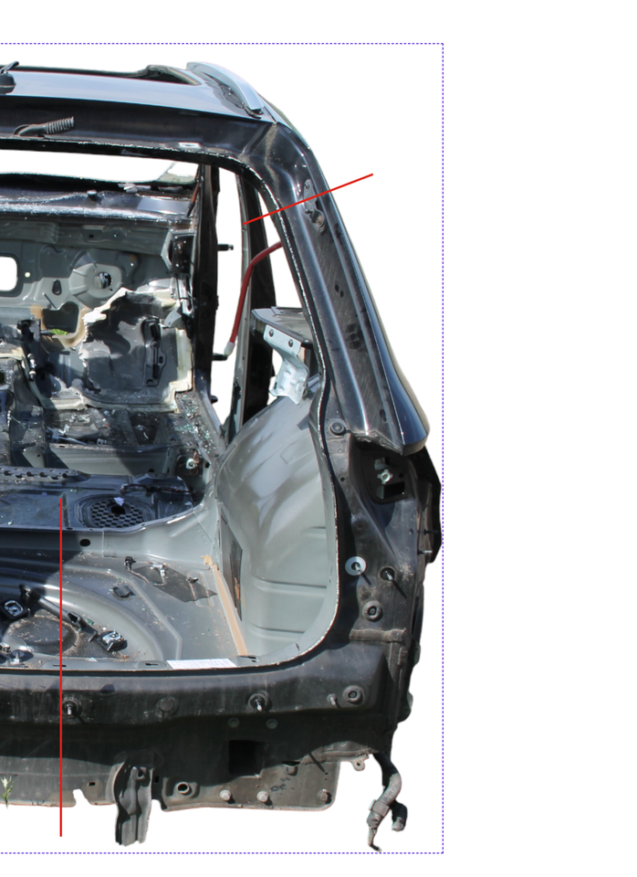 VW TIGUAN AD1 Bare Rear Right Quarter Panel Frame Cut 2.0 Diesel 110kw ...