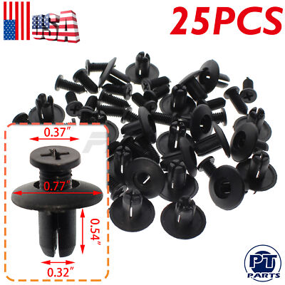 Fender Liner Screw Trim Retainer Clips 25 pcs Fits Hyundai Genesis Kia ...