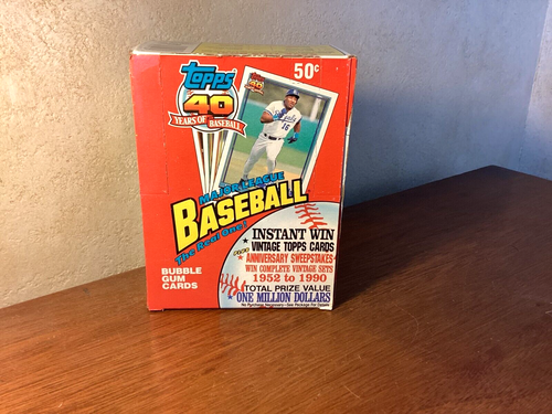 1991 Topps Baseball Wax Box - 36 Factory Sealed Packs | eBay