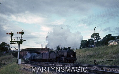 SB-76 Original 35mm BR railway slide Mogul @ Cowley Bridge Junction 4 ...