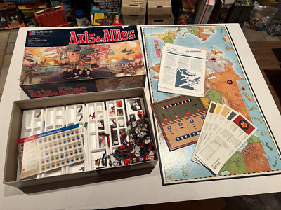 VINTAGE 1984 Milton Bradley AXIS & ALLIES Strategy Board Game in BOX | eBay
