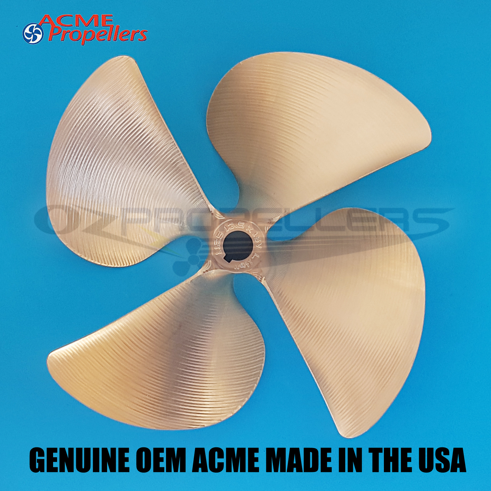 1125 ACME Ski Wake Boat Propeller Ski prop 13.5 x 16 (4Blade) 1 1/8 ...