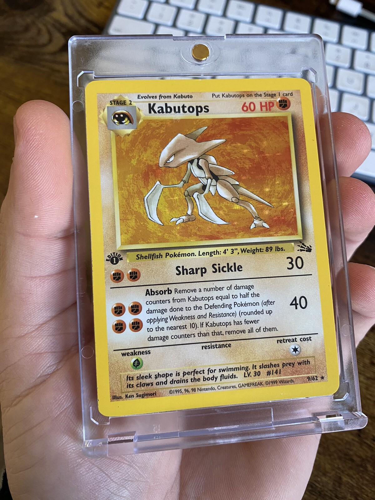 Pokémon TCG Kabutops Fossil 9 Holo 1st Edition Holo Rare | eBay