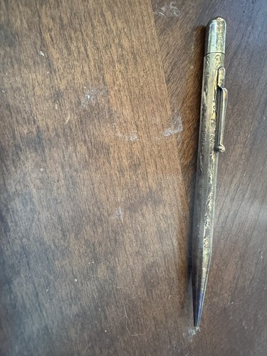 25g 14k Solid GOLD Mechanical Pencil with Decorative Design VINTAGE ...