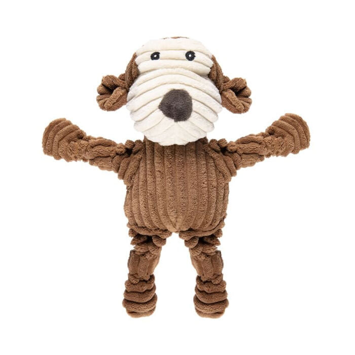 Paw Play 30cm Monkey Pet Dog Chew Bite Toy Plush Squeak Teething w ...