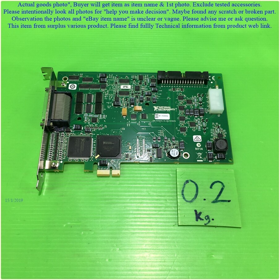 NI PCIe-6323 194986E-02L, DAQ card as photo, sn:0686,NEW opened bag ...