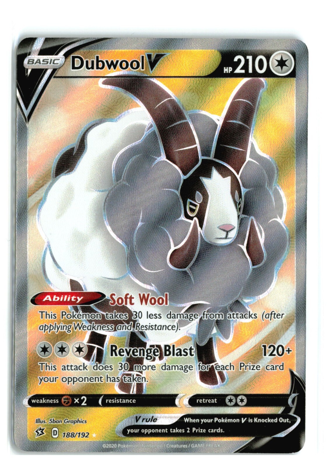 Dubwool V 188/192 Ultra Rare Pokemon TCG NM | eBay