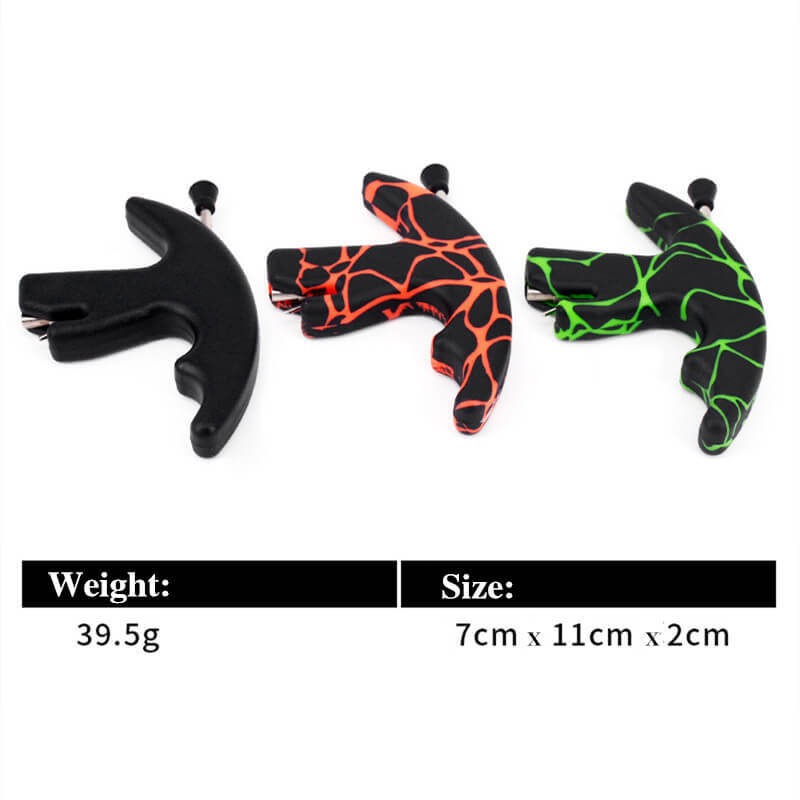 1X Compound Bow Release Aids Thumb Trigger 3 Finger Grip Caliper ...