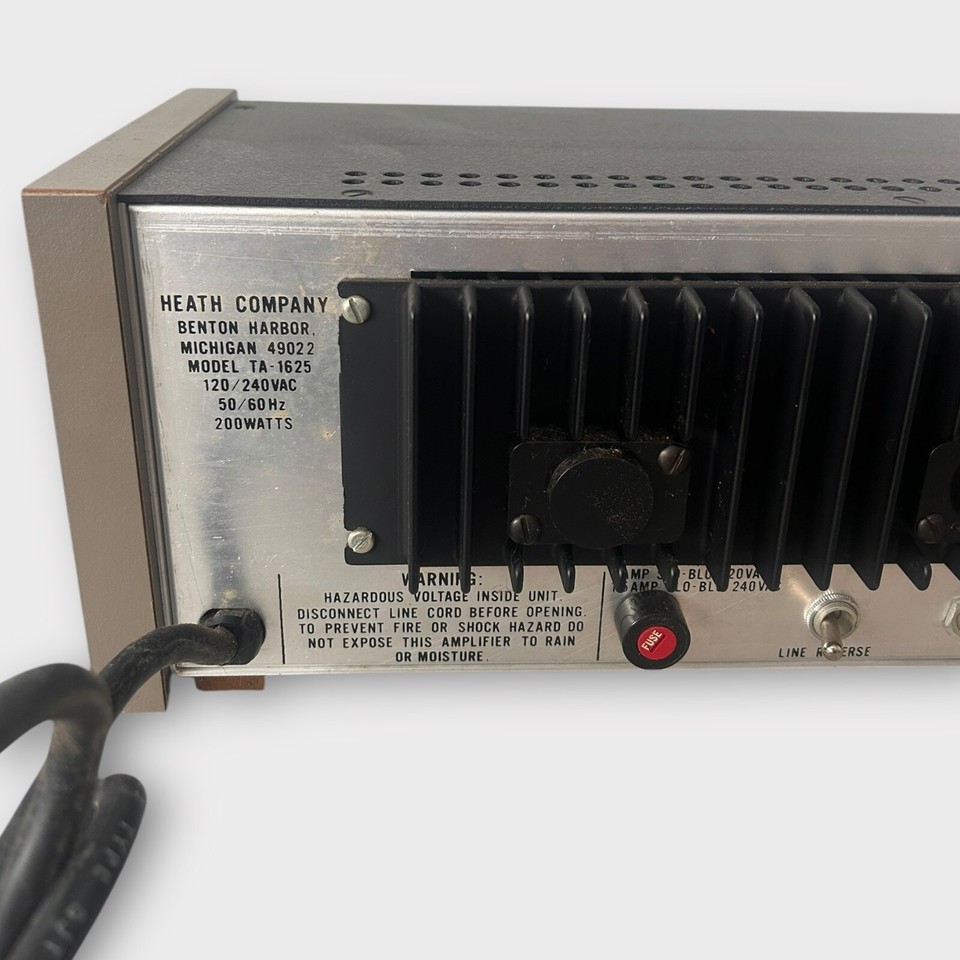 Vintage Heathkit Model TA-1625 Power Amplifier Heath - Powers On | eBay