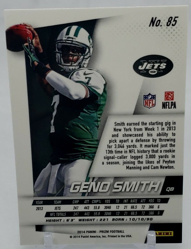 Geno Smith 2014 Panini Prizm Base Jets Card #85 | eBay
