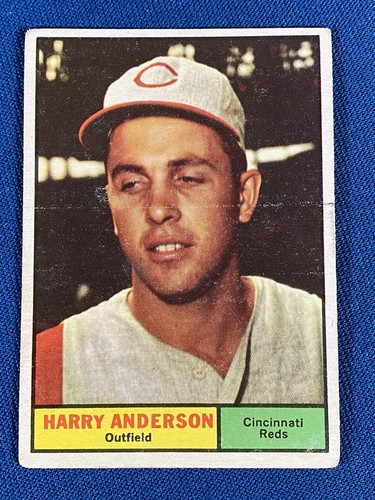 1961 Topps Harry Anderson Baseball Card #76 Cincinnati Reds | eBay