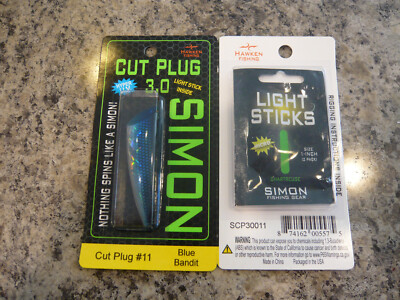 SIMON Hawken CUT PLUG 3.0 UV “BLUE BANDIT” Super bait | eBay