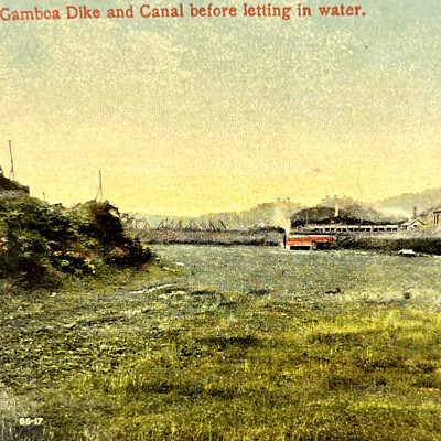 Early Panama Canal Gamboa dike Before letting in Water | eBay