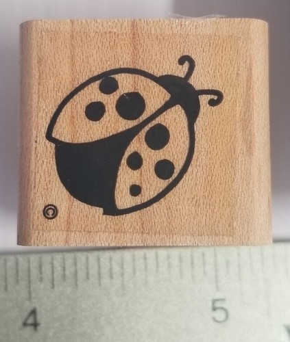 ST186 Ladybug Cute Animal Rubber Wood Mounted Rubber Stamp | eBay