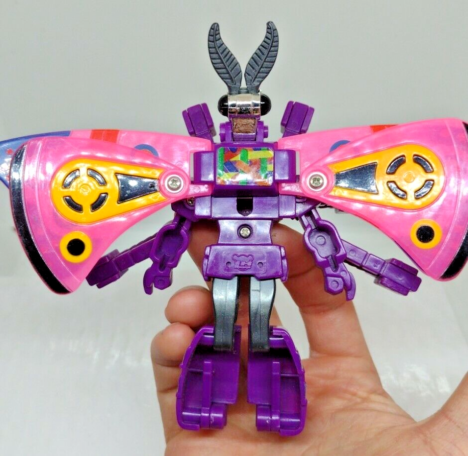 Vintage 80s LH V World Invading Insects Purple Rainbow Moth Figure FREE ...