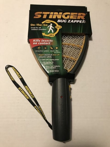 Hand Held Bug Zapper Stinger Insect Electric Fly Swatter Racket ...