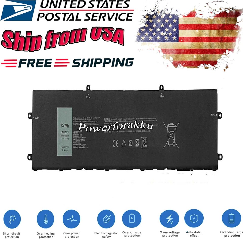 Laptop Battery DWVRR for Alienware X15 R1 R2 X17 R1 R2 817GN 0817GN ...