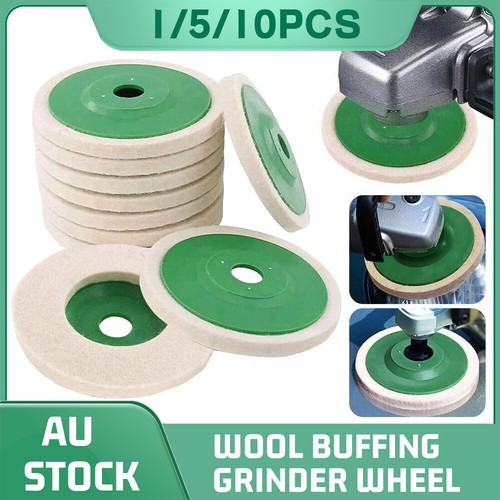 Wool Buffing Disc 4/5" Finishing Wheel Polishing Pads Buffer for Angle ...