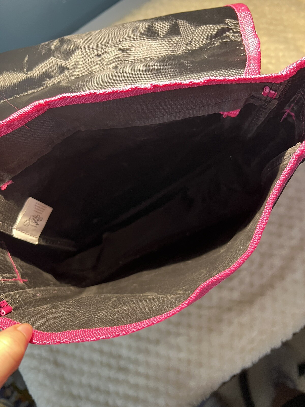 Jojo Siwa Unicorn Canvas Purse Bag Rainbows Pink and Black Adjustable ...