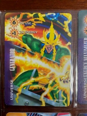 Marvel Overpower UNIVERSE Card GENERATOR Electro (Power) variant ️ ️ | eBay