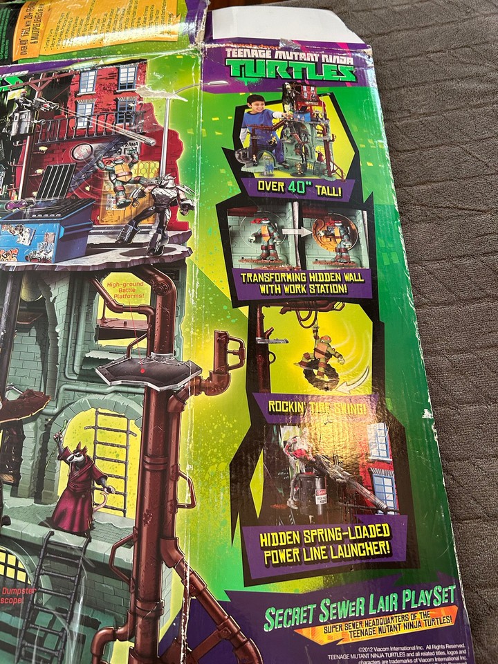 Playmates TMNT Teenage Mutant Ninja Turtles 2012 Secret Sewer Lair ...