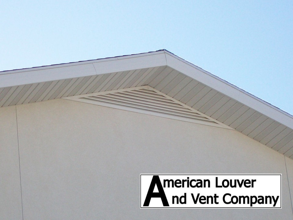 Triangle Gable Vent Attic Louver 5/12 Pitch, 60" Base, 12.5" h | eBay