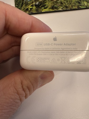 Genuine Apple 30W A1882 USB-C Power Adapter - VG | eBay