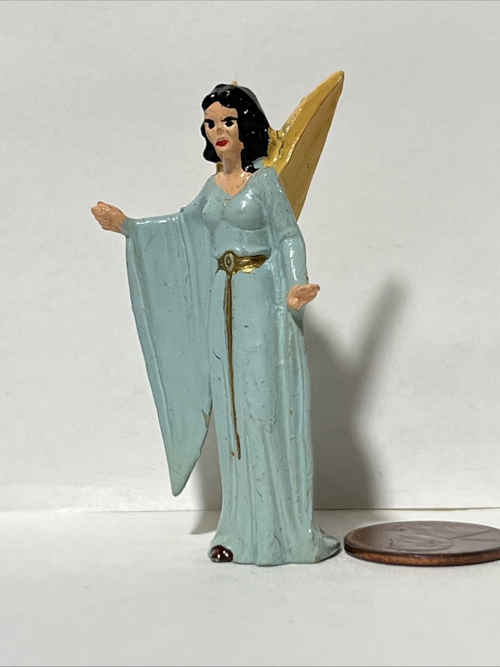 Marx DisneyKing Blue Fairy plastic figure w/ box Walt Disney Pinocchio ...