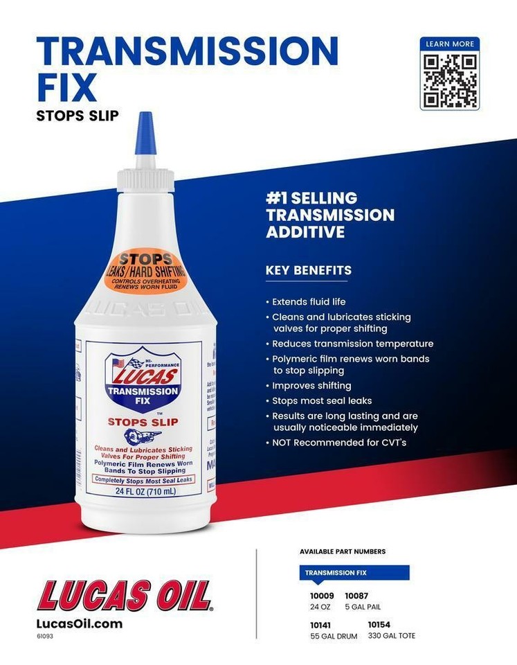 Lucas Oil Transmission Fix 24 FL OZ Stops Slip | eBay