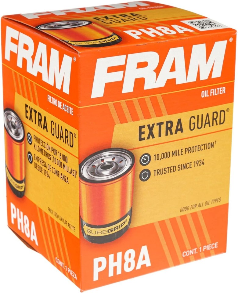 FRAM Extra Guard PH8A Oil Filter | 10K Mile Change Interval ...
