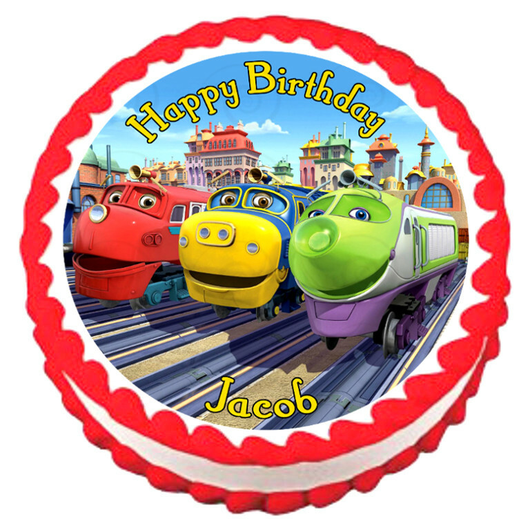 CHUGGINGTON Edible Cake topper Party image | eBay