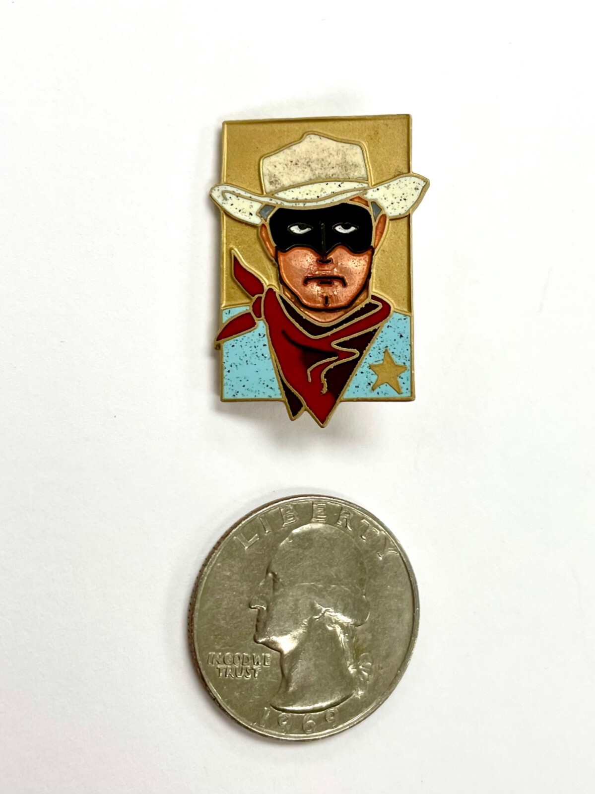 1993 WM SPEAR DESIGN 'MASKED STRANGER' ( aka The Lone Ranger) ENAMELED ...